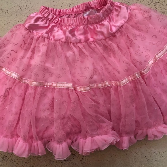 Disney | Costumes | Disney Princess Girls Pink Sparkly Pettiskirt ...